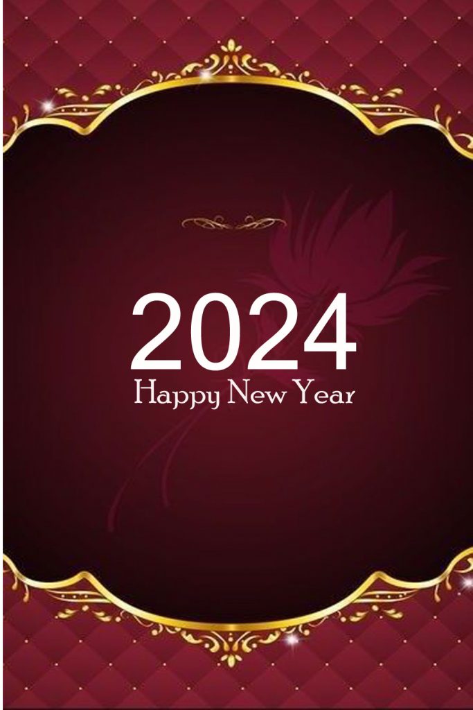 Happy New Year 2024 Stationary Images - Happy Birthday Wishes, Memes, SMS & Greeting eCard Images